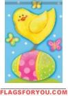 Easter Chick Garden Flag & more garden flags at FlagsForYou.com