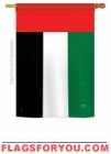 United Arab Emirates House Flag & more garden flags at FlagsForYou.com