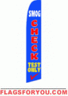 Smog Check Test Only Feather Flag 2.5' x 11.5' & more garden flags at ...