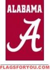 Alabama Crimson Tide Applique Banner Flag 44" x 28" & more garden flags ...