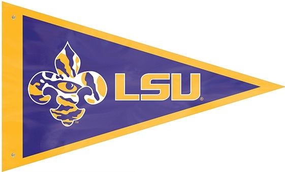 LSU Tigers Giant Pennant Flag 3' x 5' & more garden flags at ...