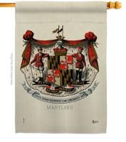 Coat Of Arms Of Maryland House Flag & more garden flags at FlagsForYou.com