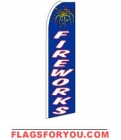 Fireworks Feather Flag 3' x 11.5' & more garden flags at FlagsForYou.com
