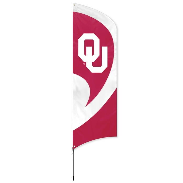 Oklahoma Sooners Tall Team Flag 8.5' x 2.5' & more garden flags at ...