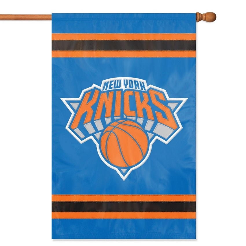 New York Knicks Applique Banner Flag 44" x 28" & more garden flags at ...
