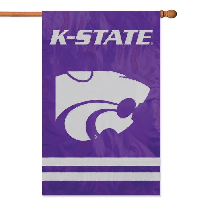 Kansas State Wildcats Applique Banner Flag 44" x 28" & more garden ...