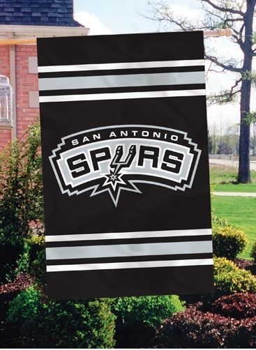 San Antonio Spurs Applique Banner Flag 44" x 28" & more garden flags at ...