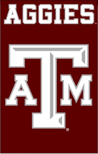 Texas A & M Aggies Applique Banner Flag 44" x 28" & more garden flags ...