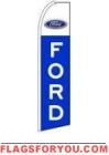Ford Feather Flag 2.5' x 11.5' & more garden flags at FlagsForYou.com