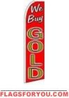 We Buy Gold Wind Feather Flag 2.5' x 11.5' & more garden flags at ...