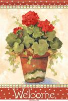 decorative Geranium Flags, Geranium garden flags at FlagsForYou.com