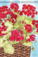 decorative Geranium Flags, Geranium garden flags at FlagsForYou.com